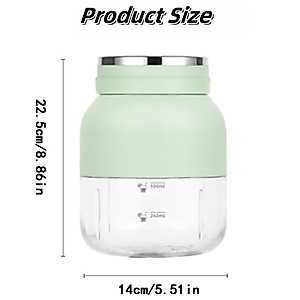 Multi-Purpose Large Capacity Juicing Bottle, Portable Large Capacity Juicer, Electric Juicer Mini Portable Blender, Dual-Use Water Bottle with Straw, With Strap (Blenders-D)