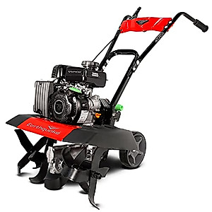 Earthquake Versa 2-in-1 Tiller Cultivator with a 79cc 4-Cycle Viper Engine, Removable Side Shields, Toolless Tilling Width Adjustment, Integrated Transport Wheels, Model: 24734