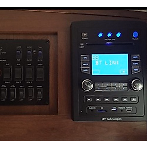 iRV Technology iRV66 AM/FM/CD/DVD/MP3/MP4/USB/SD/HDMI/Digital5.1/Surround Sound/Bluetooth 3 Zones wall mount RV Radio Stereo with wire adaptor Concertone ZX500/600/690/700,Genesis GT-3.0