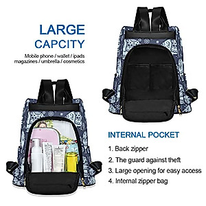 Women Travel Backpack Anti Theft Rucksack Elephant Forest Animal Boho Casual Daypacks Lightweight Backpack(228cr2b)