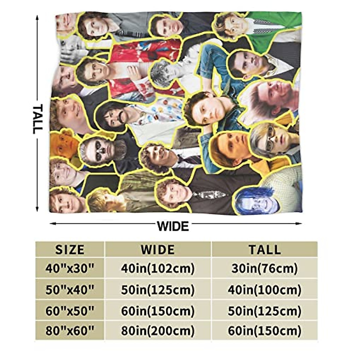 Blanket Evan Peters Soft and Comfortable Warm Fleece Blanket for Sofa, Office Bed car Camp Couch Cozy Plush Throw Blankets Beach Blankets