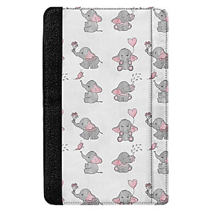 Cute Elephants Pink Butterflies Seamless On White 1 Piece Adjustable Car Seat Belt Pads Cover, Universal Car Seat Belt Shoulder Strap Covers, Car Seat Belt Cushions for Adults Kids