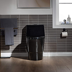 WOODBRIDGEE One Piece Toilet with Soft Closing Seat, Chair Height, 1.28 GPF Dual, Water Sensed, 1000 Gram MaP Flushing Score Toilet, T-0015