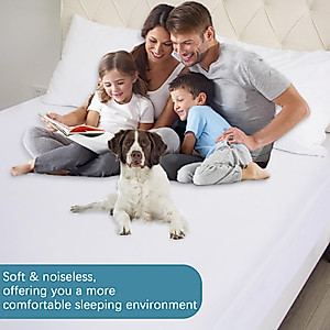 Full Size Zippered Mattress Protector(3/4/5/7/9/13Inches), Mattress Cover & Mattress Encasement Fits for Amazon Basics & ZINUS Box Spring Mattress, 6 Sides Wrapping Box Spring Cover