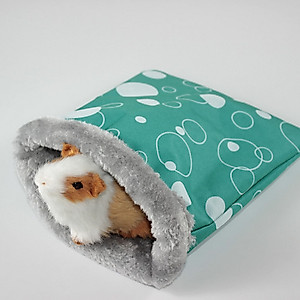 POPETPOP Hamster Bedding-Hedgehog Snuggle Sack Rat House Bed Winter Warm Fleece Small Pet Hamster Bed House Cage Nest Random Color-Small
