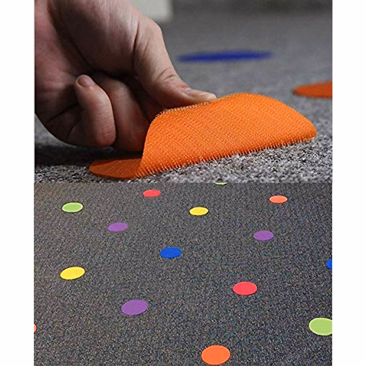 PENTA ANGEL Spot Markers 24Pcs Round Floor Spots Carpet Mark Circles Sitting Dots for Teachers Classroom Preschool Kindergarten Elementary for Training and Drills, 4 Inch