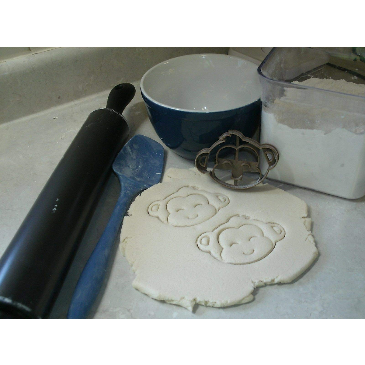 CUTESY ANIMAL FACE HEAD ZOO SAFARI THEME SET OF 5 COOKIE CUTTERS MADE IN USA PR1460