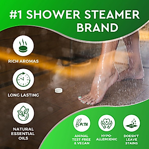 Cleverfy Shower Steamers Aromatherapy - Stocking Stuffers for Women and Teens and Christmas Gifts for Women. 18 Pack of Eucalyptus & Mint Shower Bombs for Relaxation and Nasal Congestion.