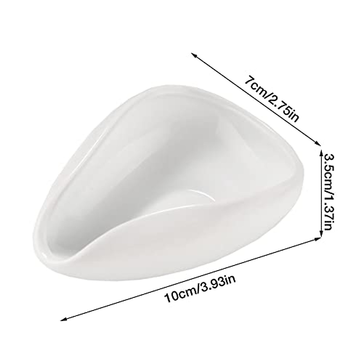 LIPPSY Coffee Dosing Cup, Coffee Beans Dosing Cup, Ceramic Tea Scoop, Pure White Ceramic Tea Vessel with Non-Slip Base