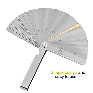 Luthier Feeler Gauge Set,30 Pcs Stainless Steel Guitar Feeler Gauges Luthier String Height Measuring Tool Guitar Nut Bridge File Set Luthiers Tool Thickness Gauge Guitar elmers guitar nut files 10-46