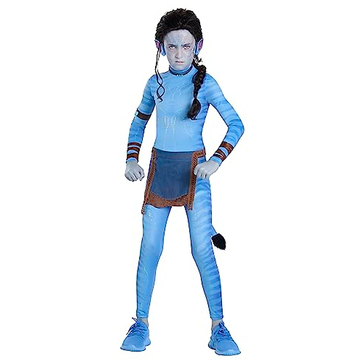 Spirit Halloween Avatar The Way of Water Kids Jake Sully Costume - M | Officially Licensed | Couples Costumes