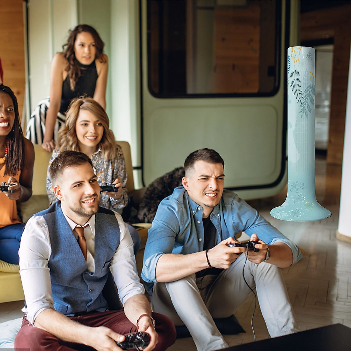 AMIJOUX Tower Fan Dust Cover, Vertical Fan Dustproof Protection Cover, Dustproof Standing Pedestal Fans Covers Protective Oscillating Guard Protector for Floor Fan