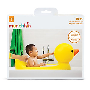 Munchkin Inflatable Duck Bathtub with White Hot Heat Alert