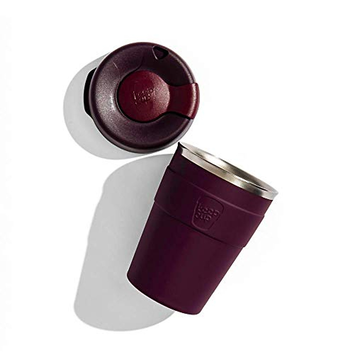 KeepCup Thermal - Vacuum Insulated Stainless Steel, Reusable Coffee Cup with Splashproof Sipper Lid, Medium 12oz/340ml - Alder