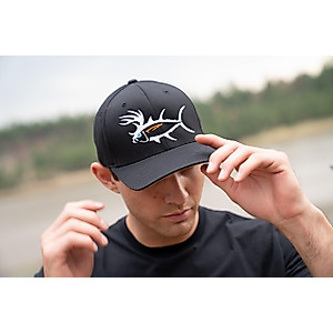 NICERIDE Buckeye Classic Snapback Mesh Back Trucker Baseball Hat (Black/White)