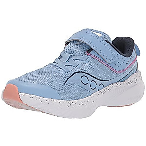 Saucony Kinvara 14 Alternative Closure Sneaker, Light Blue, 3 US Unisex Big Kid