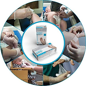AMMEX Clear Vinyl Medical Gloves, Case of 1000, 3 Mil, Size X-Large, Latex Free, Powder Free, Disposable, Non-Sterile, Food Safe, VPF68100