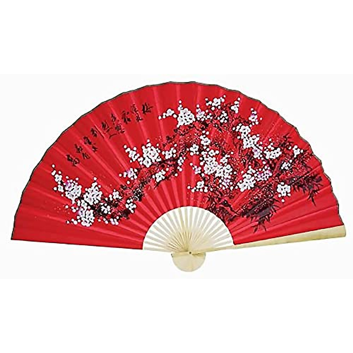1 X Large 35" Folding Wall Fan - Prosperity Blossoms