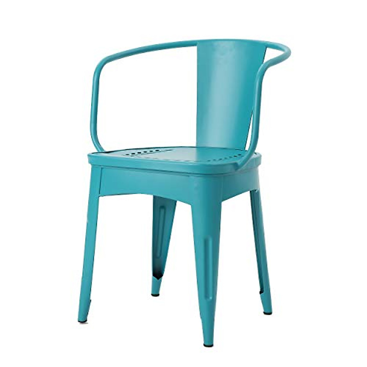 Christopher Knight Home Lourdes Iron Bistro Set, 3-Pcs Set, Matte Teal