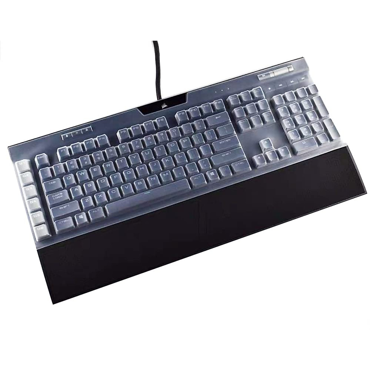 Silicone Keyboard Skin Cover Compatible for Corsair K95 RGB Platinum Mechanical Gaming Keyboard & Corsair K95 RGB Platinum XT Mechanical Gaming Keyboard (Clear)
