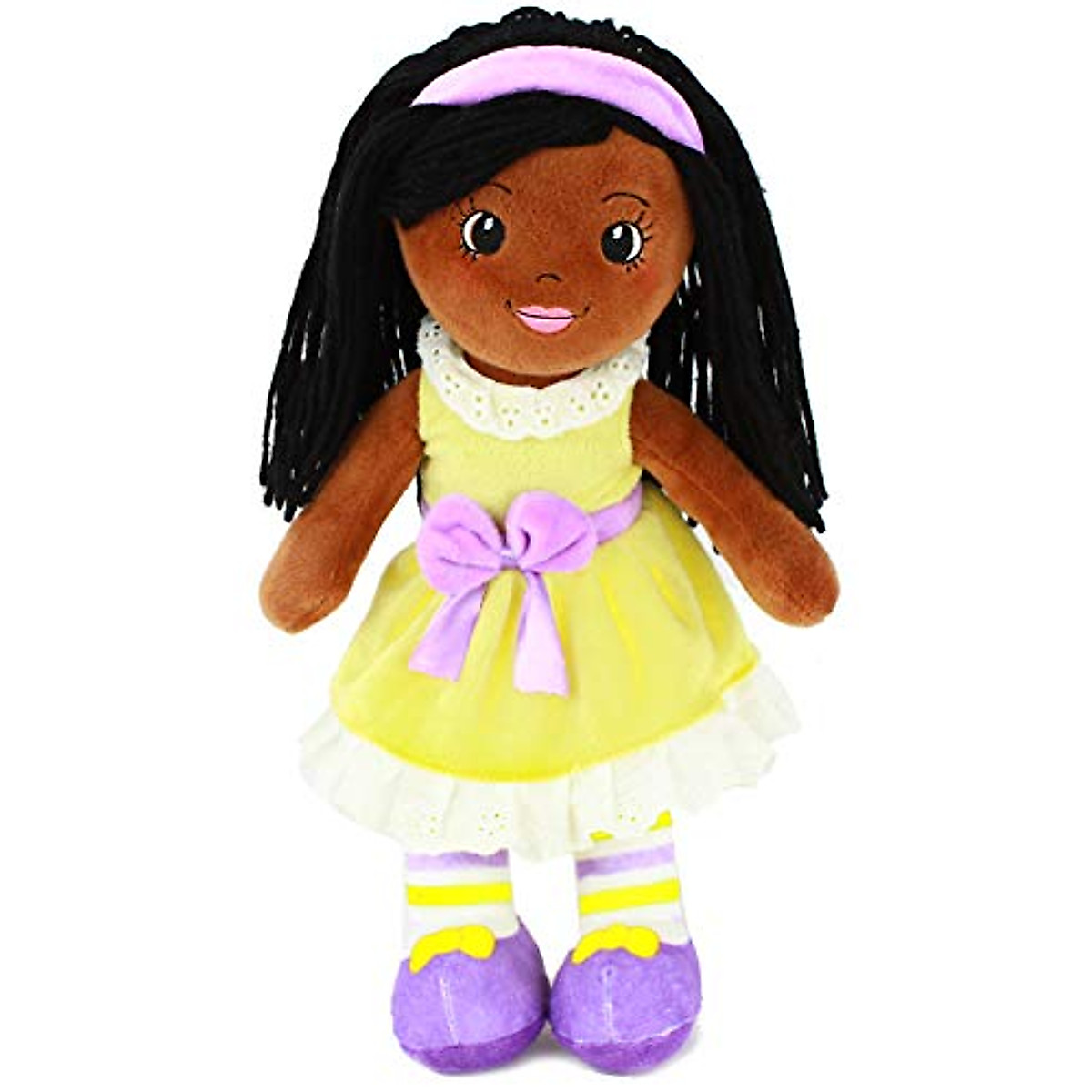 Playtime by Eimmie 14” Soft Baby Doll - Plush Rag Dolls for 2 Year Old Girls & Boys, Toddler & Infants - Washable & Sensory Fabric Body - 3pc Set