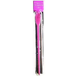 Alta AR0623068 3-Way Chopsticks Mini Set, Pink