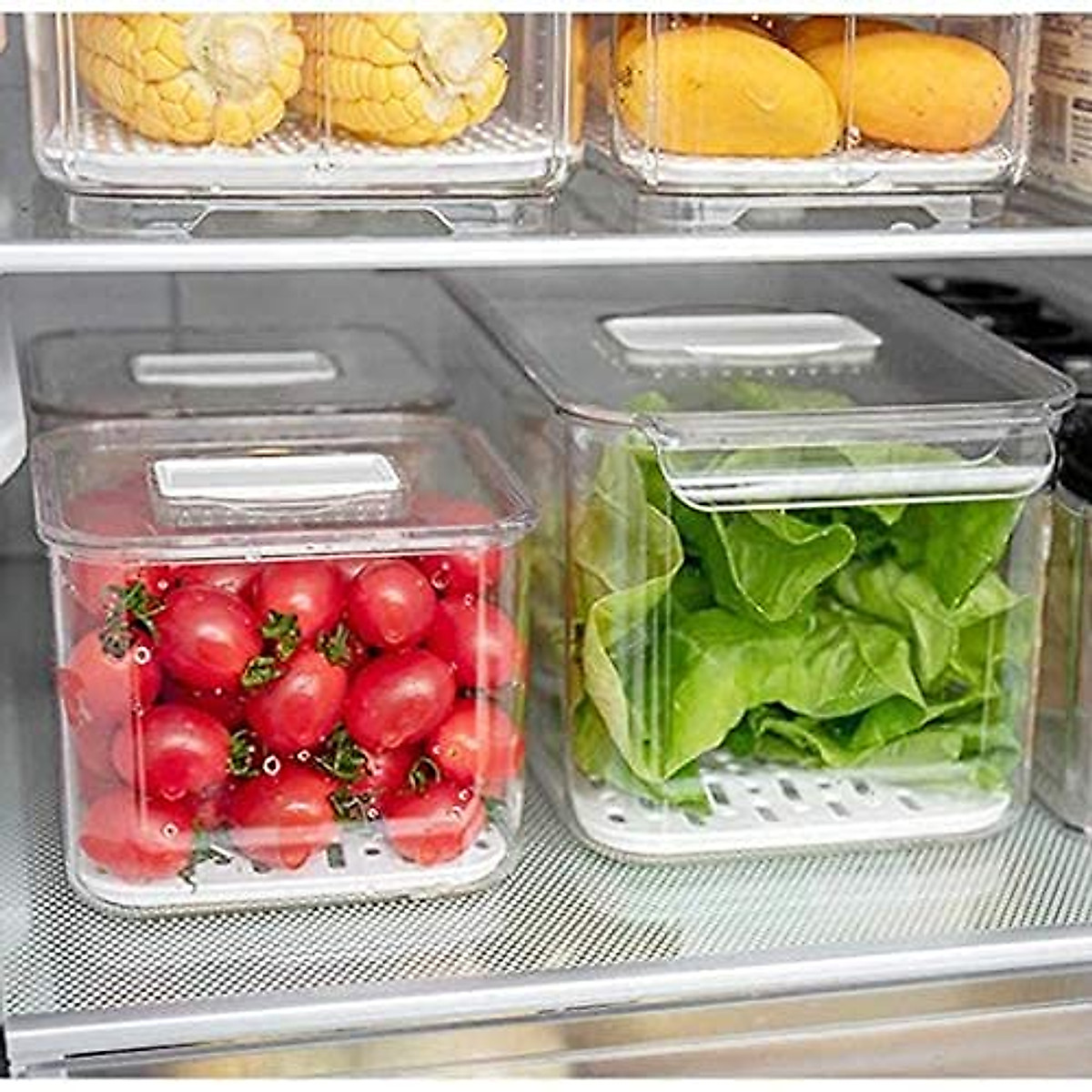 Large Food Storage Containers Fridge Produce Saver