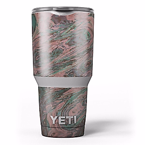 Design Skinz Green Slate Marble Surface V46 - Skin Decal Vinyl Wrap Kit Compatible with The Yeti Rambler Cooler Tumbler Cups