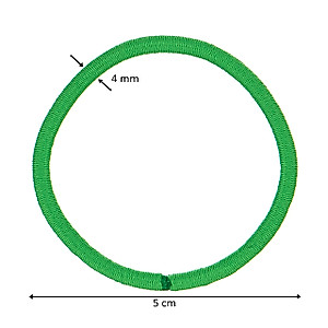 Expressions 216-Piece Hair Ties, 4mm Hair Elastics Bright Colors Value Pack, No Metal Hair Bands for Women, Durable Ponytail Holders For Thick Hair, Curly Hair and All Hair Types