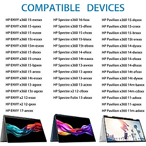 MPP 2.0 Stylus Pen for HP Envy X360 Specter X360 Pavilion x360 2-in-1 Laptops with 4096 Pressure Sensitivity and Palm Rejection Genuine Digital HP Pen Replacement Black