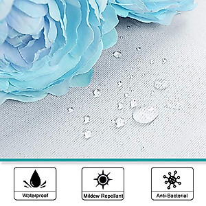 NICETOWN Indoor Curtain Waterproof with Tab Top Design, Thermal Insulated Sunlight Block Patio Curtain for Keep Warm in Winter & Keep Cool in Summer (1 Pack, W52 x L84, Greyish White)