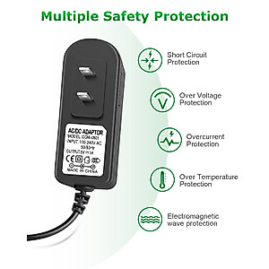 Meridian Trimmer Charger Replacement for Meridian Grooming Electric Shaver Trimmer 5V Charging Cable for Meridian Power Cord Adapter 5V 1A Wall Charger AC/DC Power Adapter with Shaver Brush 6.6FT