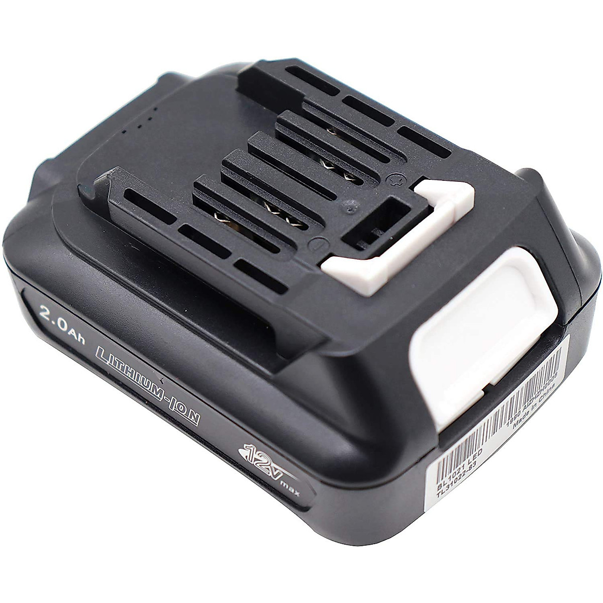 2 X 2.0A BL1021B Battery with Charger DC10WD 10.8V ~ 12V, Replace for Makita 12V Battery CXT BL1016 Bl1041B BL1040 BL1020B, Replace for Makita DF031D TD110D JR103D JR105D HSS01D HP332D DC10SB DC10WC