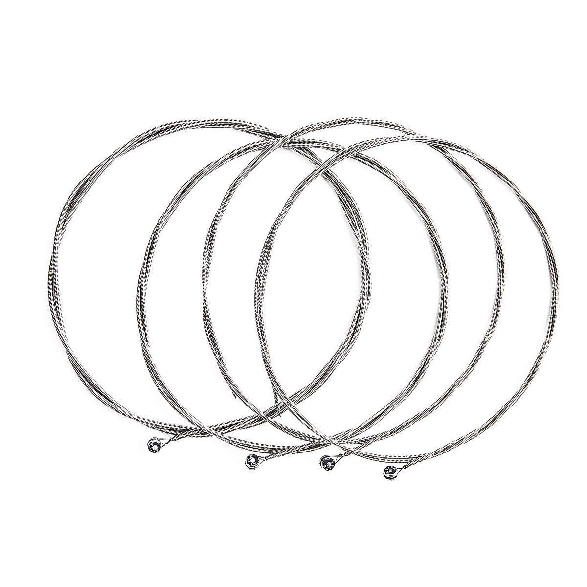 Alice Bass String 4 Strings Set, Nickel Alloy Winding Bass Guitar Strings with Nickel-Plated Ball-End, 045-105 Medium Gauge