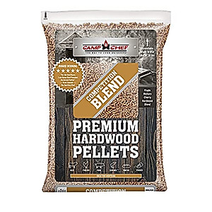 Camp Chef Competition Blend BBQ Pellets, Hardwood Pellets for Grill, Smoke, Bake, Roast, Braise and BBQ, 20 lb. Bag & Hickory BBQ Pellets