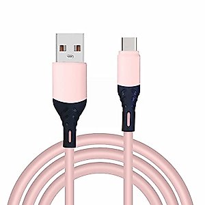 BGNTBUK Phone Cord Type C Fast Charge Type C Liquid Silicone Smartphone Charging Data Cable 3A Smart Fast Charging Cable 1.8m 30 Pin Charging Cable