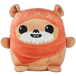 Star Wars Cuutopia 10-inch Ewok Plush, Soft Rounded Pillow Doll, Collectible Gift for Kids & Fans Ages 3 Years Old & Up