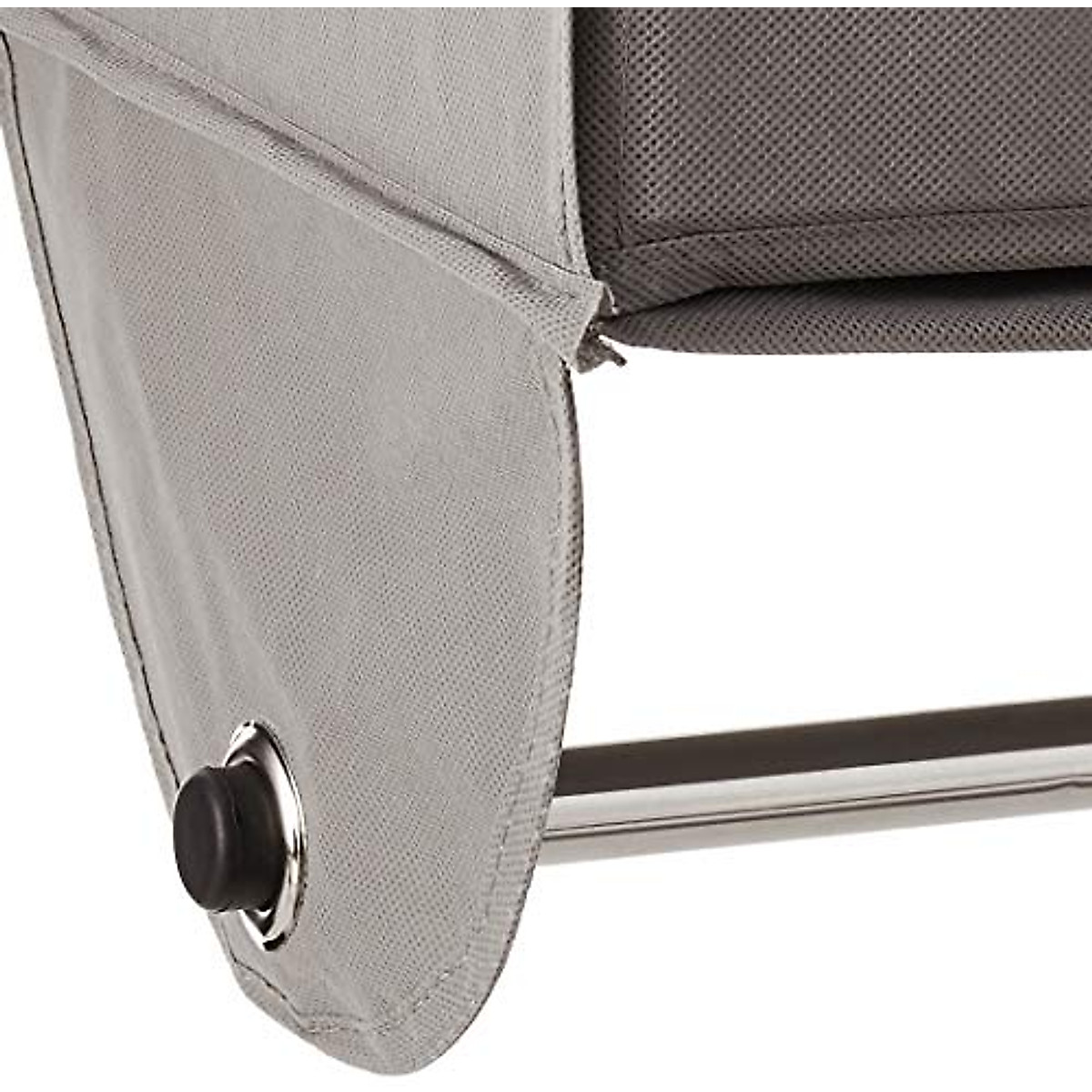 HOMZ Clothes Bar and Drawer, Grey 2 Shelf Hanging Closet Organizer (3817402)