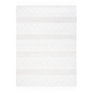 Safavieh Casablanca Collection 8' x 10' Ivory CSB278A Handmade Tassel Area Rug