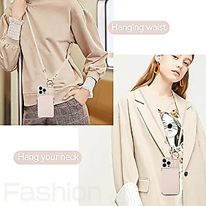 Nunwiza for iPhone 13 Pro Max Case Wallet with Card Holder Shoulder Hand Straps, Crossbody Leather Zipper Handbag Purse Flip Case Compatible with iPhone 13 Pro Max 6.7 Inch Beige