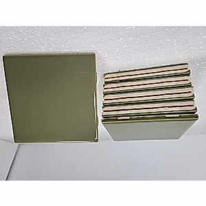 Daltile, Avocado Green Ceramic Tile 4.25 in Shower Bathroom Kitchen Backsplash Mosaic Subway Square 4x4 Boxes 10 Piece Packs