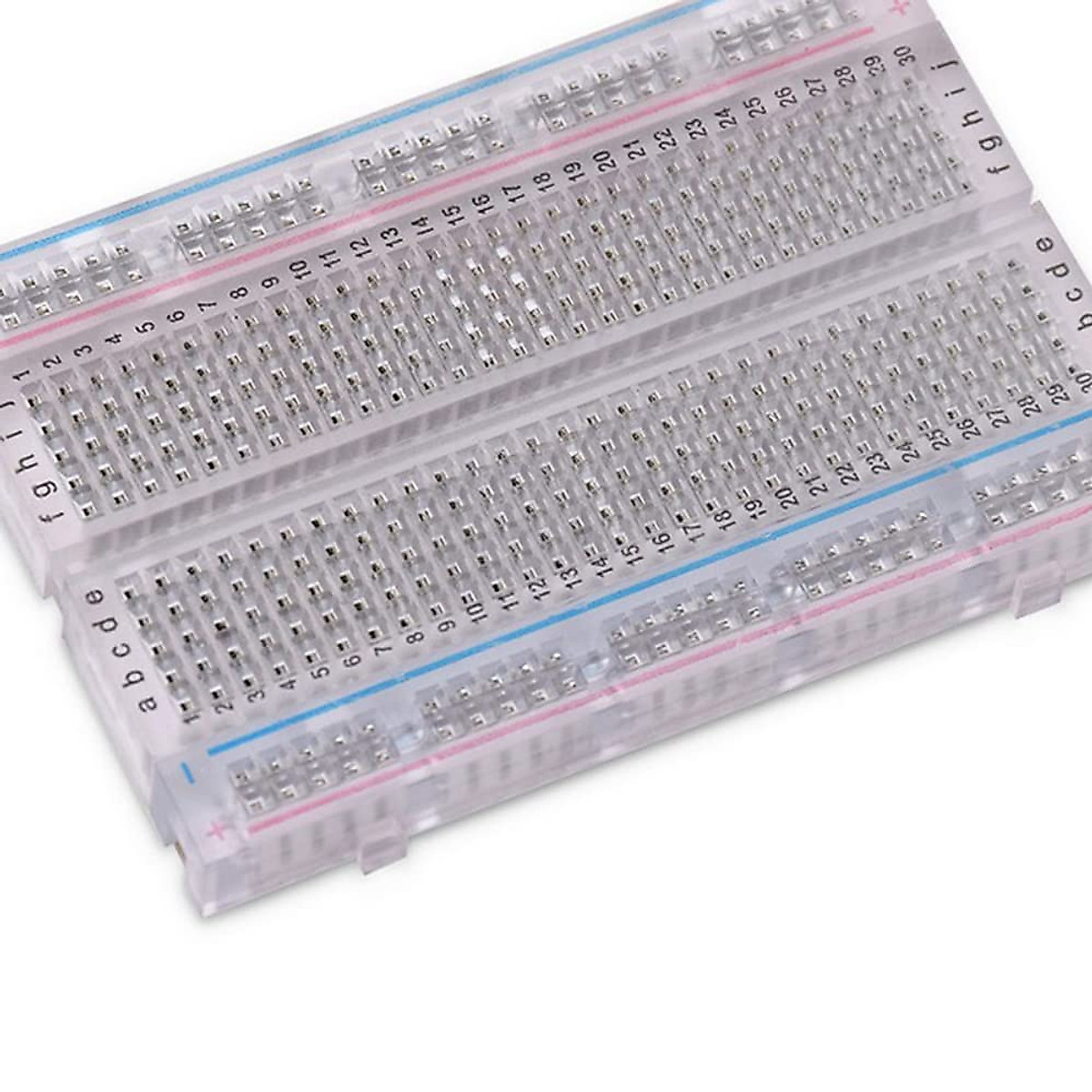 Treedix 3pcs Transparent Plastic Mini Solderless Breadboard 400 Tie Experiment Mini Breadboard for arduino 83 * 55 * 8.5mm