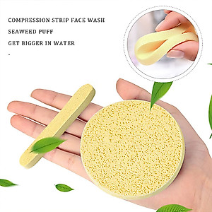 48 Pieces Compressed Facial Sponge for Estheticians Face Sponges for Cleansing, Professional Makeup Removal Sponge Pads Round Facial Sponges (Pink, Yellow, Blue, Purple)