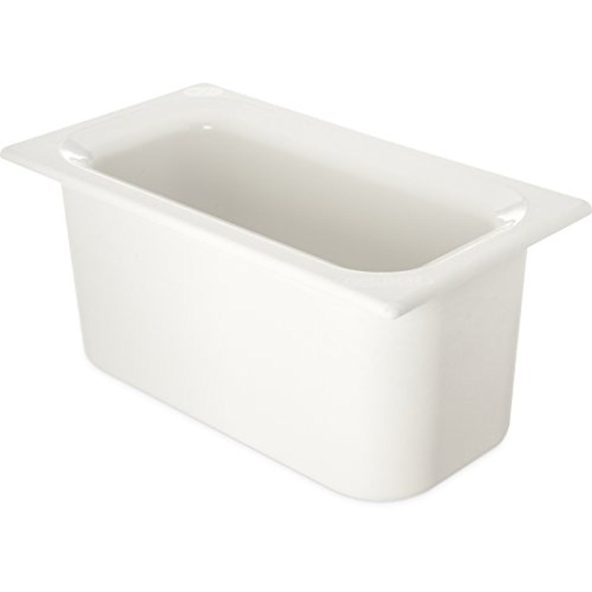 Carlisle FoodService Products CM110202 Coldmaster ABS Third Size Food Pan, 4 qt Capacity, 12.68" Length x 6.89" Width x 6.01" Height, White