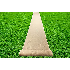 AAYU Brand 20 -Yards Premium Burlap Fabric 40" X 60ft | 20-Yards 40 inch x 60 feet DIY Burlap-Fabric Sackcloth Landscape Cloth Plain Garden Planter Signs Eco-Friendly, Jute Wedding Aisle Runner Roll