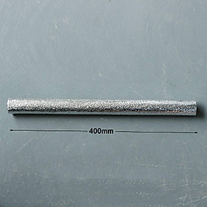 ZYAMY Self Adhesive Shelf Liner Drawer Liner Peel and Stick Aluminum Foil Wallpaper Cabinets Shelf Sticker, Creative Backsplash Paper Silver Tone for Home/Kitchen/Bathroom, 15.7X 78.7inch, Texture