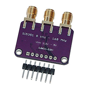 Gump's grocery Si5351A Signal Generator Clock Breakout Board 3.3/5V 25MHz 8~160MHz for Arduino