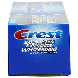 Crest Baking Soda And Peroxide Whitening With Tartar Protection Fresh Mint Flavor Toothpaste 8.2 Oz (Pack of 6)