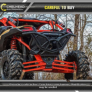 Chelhead Maverick X3 Hitch, 2" Heavy-Duty UTV Rear Hitch Receiver Hitch Plate Fits Standard 2 inch Attachments Compatible with 2017-2023 Can Am Maverick X3 Accessories Hitch