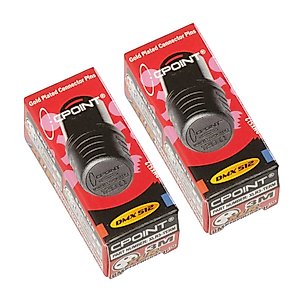 SIRS-E 2-Pack - CPoint DMXterminator XLR 3 Pin DMX Terminator 120 Ohm XLR3-TERM